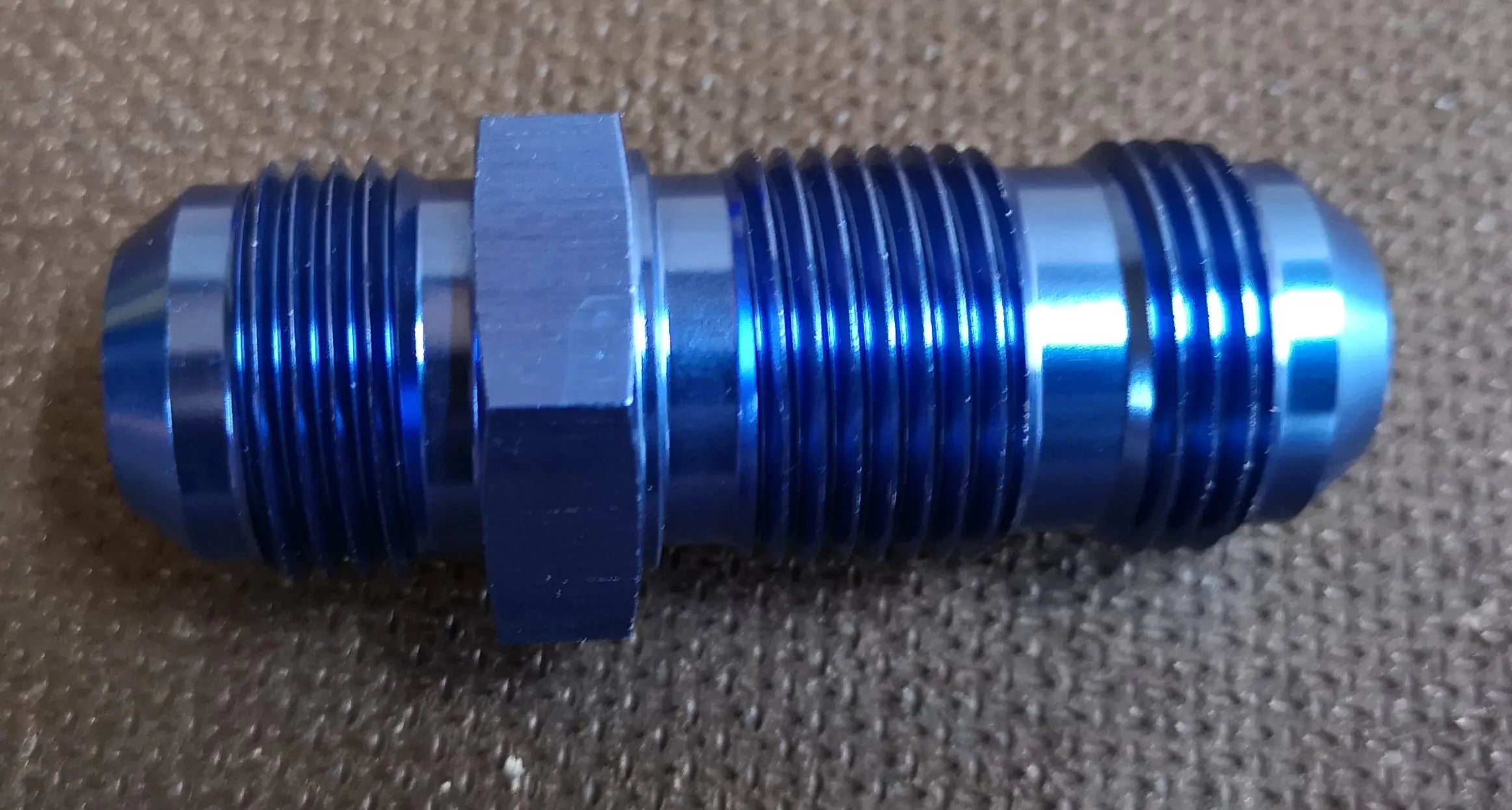 AN12 Bulkhead Fitting Anodised Alloy — 12 JIC Panel Pass-Through — BRT ...
