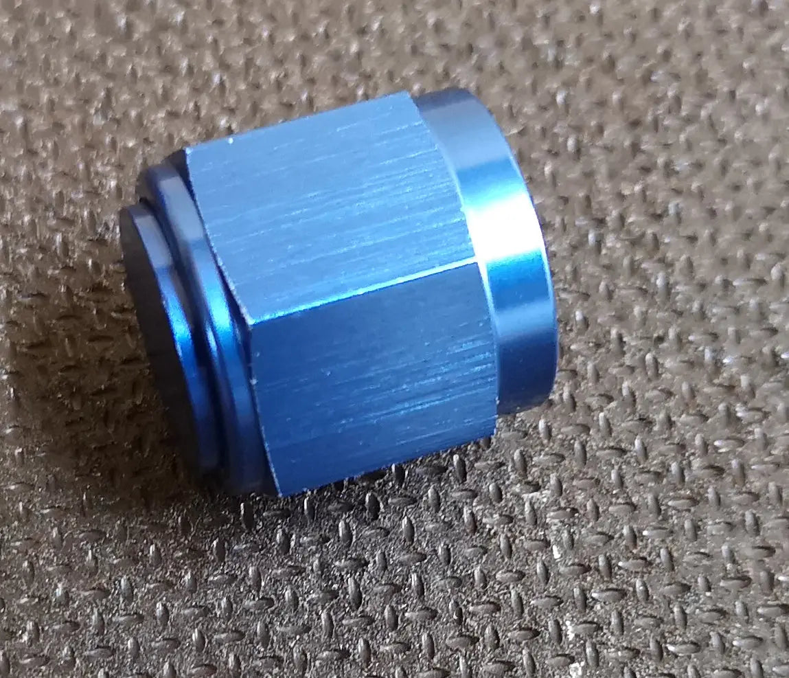 AN 8 Blanking Cap Anodised Alloy , Blanking Cap Fitting
