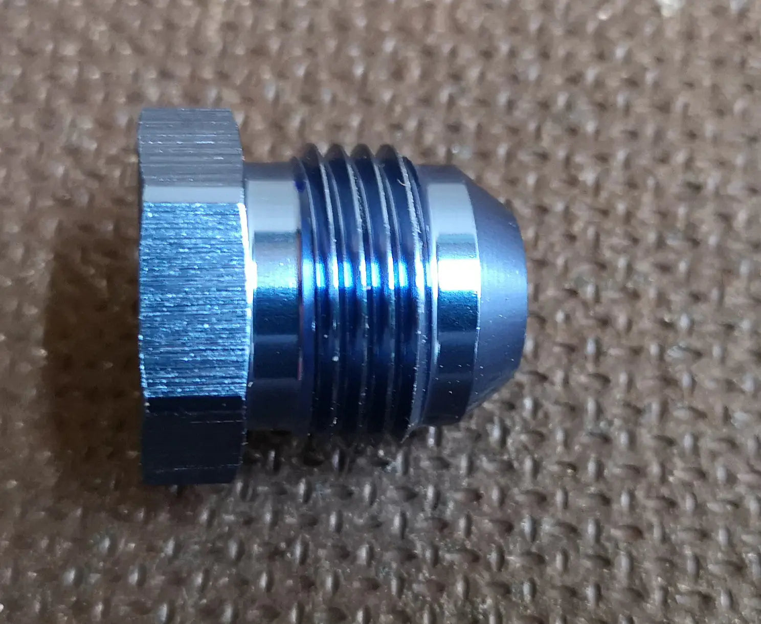 AN8 Blanking Plug Anodised Alloy , Hose Test Plug Fitting